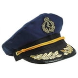 Halloween Navy Blue Captain Hat - Walmart.com