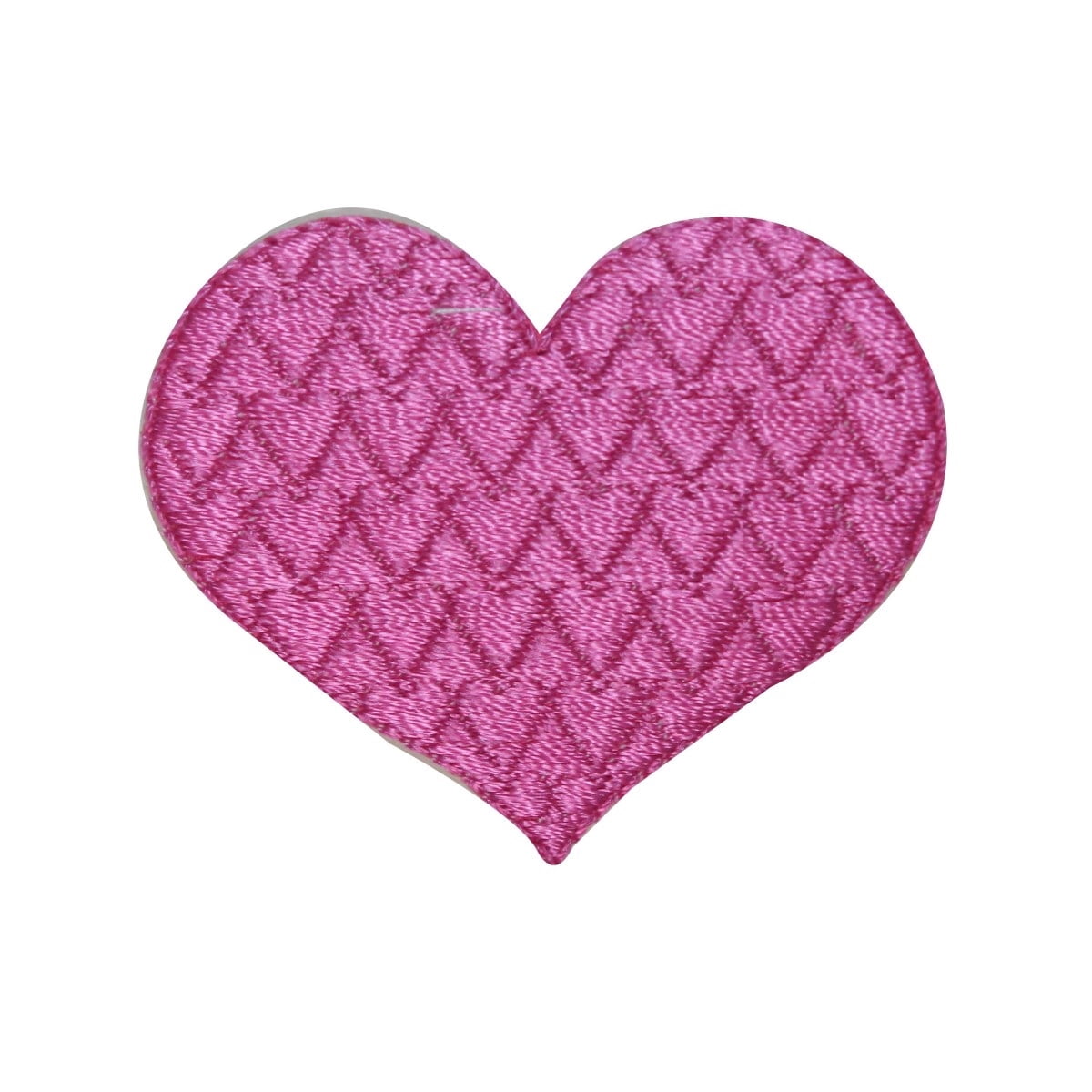 ID 3267A Textured Heart Patch Valentines Day Love Embroidered Iron On ...