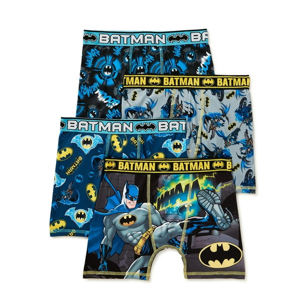 Batman - Boy's DC Comics Batman 4pk Boxer Brief, Size 4-14 - Walmart ...