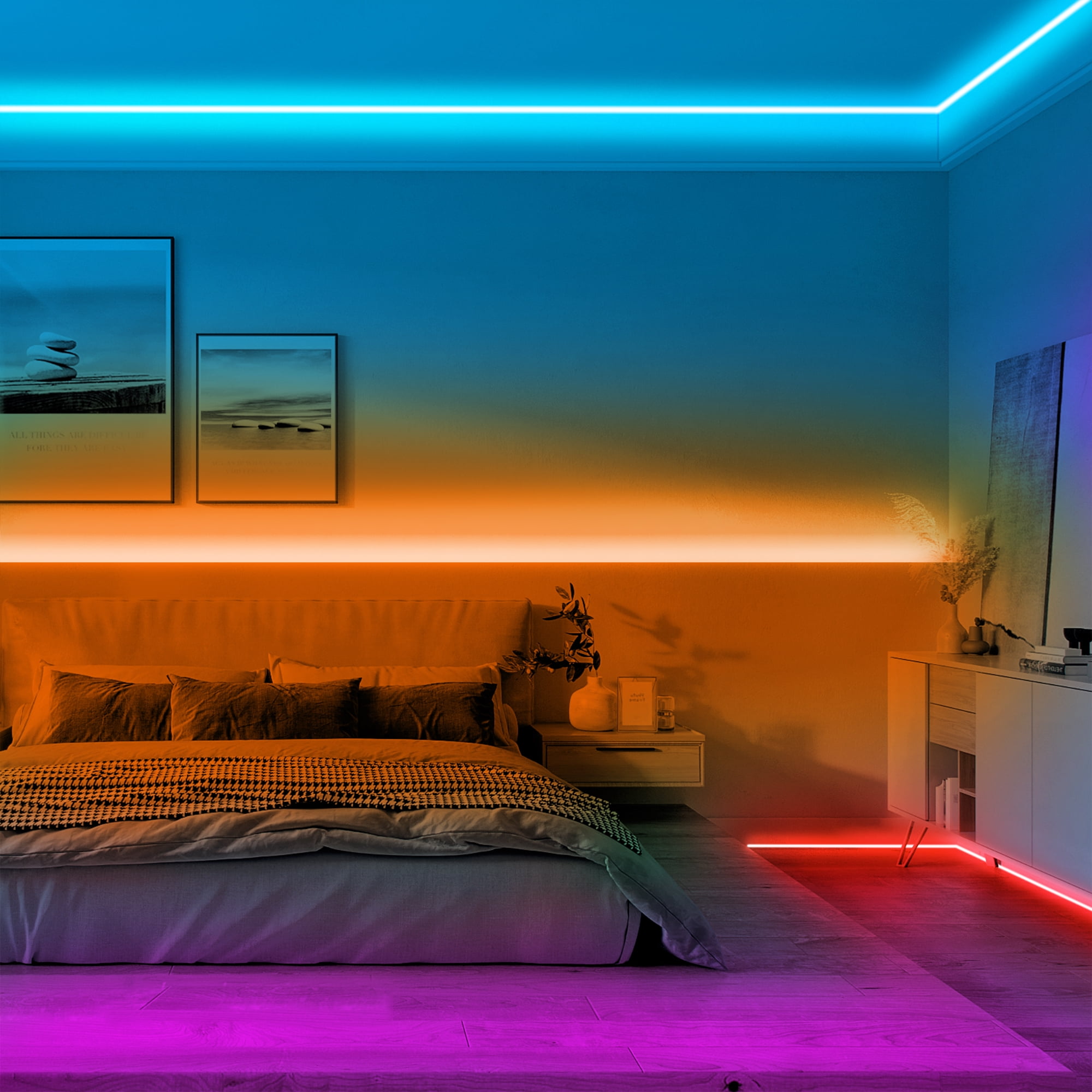 See The Stunning Glow Of LED Lights In Room A Gallery Of Pictures