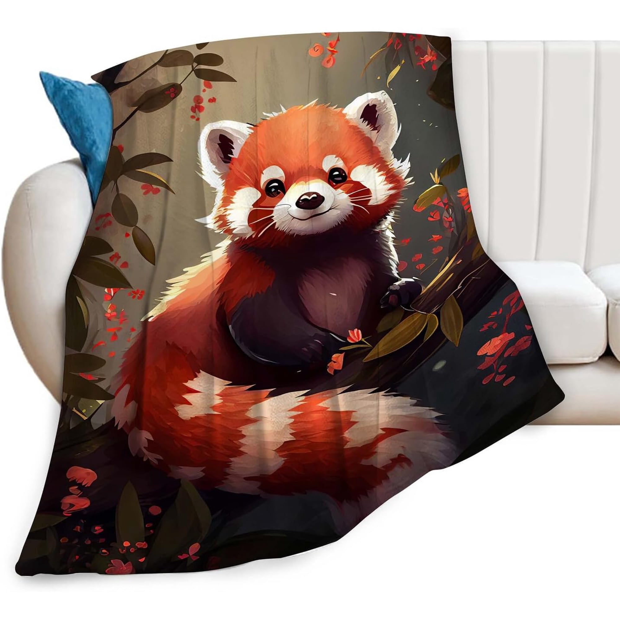 Click here for Wertrrtuyti Red Panda Blanket Cute Red Panda Throw... prices