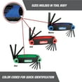 Hyper Tough, 3-Pack Folding Hex Key Set with SAE, Metric, and Star ...