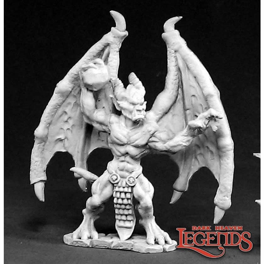 Gargoyle Leader Miniature 25mm Heroic Scale Dark Heaven Legends Reaper ...