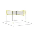 CROSSNET Portable Four-Square Volleyball Game Set with Adjustable ...