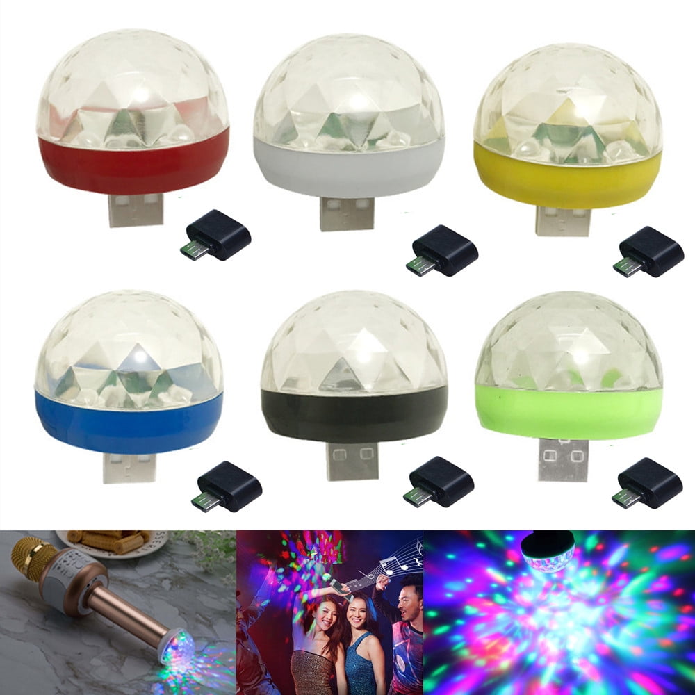 USB RGB Colors Change Magic Ball Lamp with Voice Control Adapter for ...