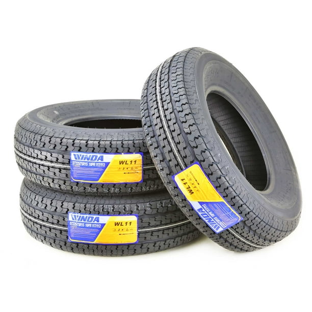 3 Premium WINDA Trailer Tire ST225/75R15 Radial 10PR Load Range E Steel ...