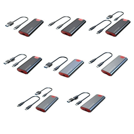 Maoww M.2 NVMe SSD Enclosure Aluminum Case USB3.1 Gen2 HDD Box Portable ...