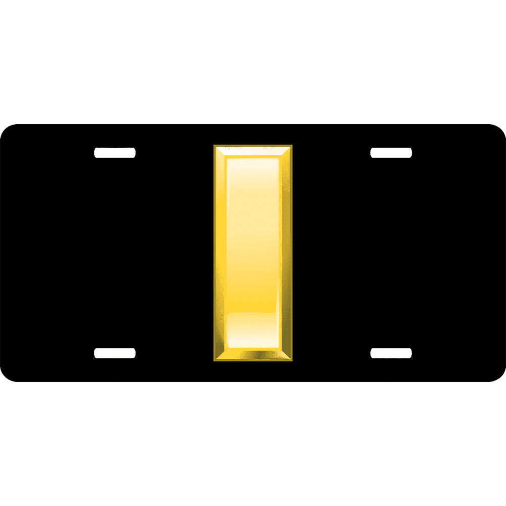 Air Force Second Lieutenant Officer Rank Insignia License Plate ...