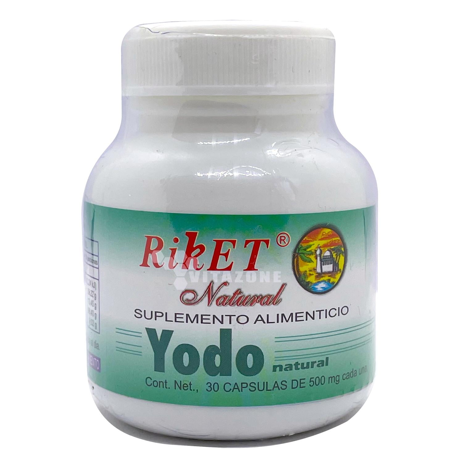 Yodo natural Riket 30 cápsulas DE 500 mg | Walmart en línea