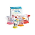 Hand2Mind Rainbow Fraction Graduated Liquid Measuring Cups for Kids ...