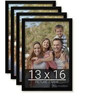 Walmart 16x32 Black Wood Picture Frame Set of 4 for Puzzles, Posters ...