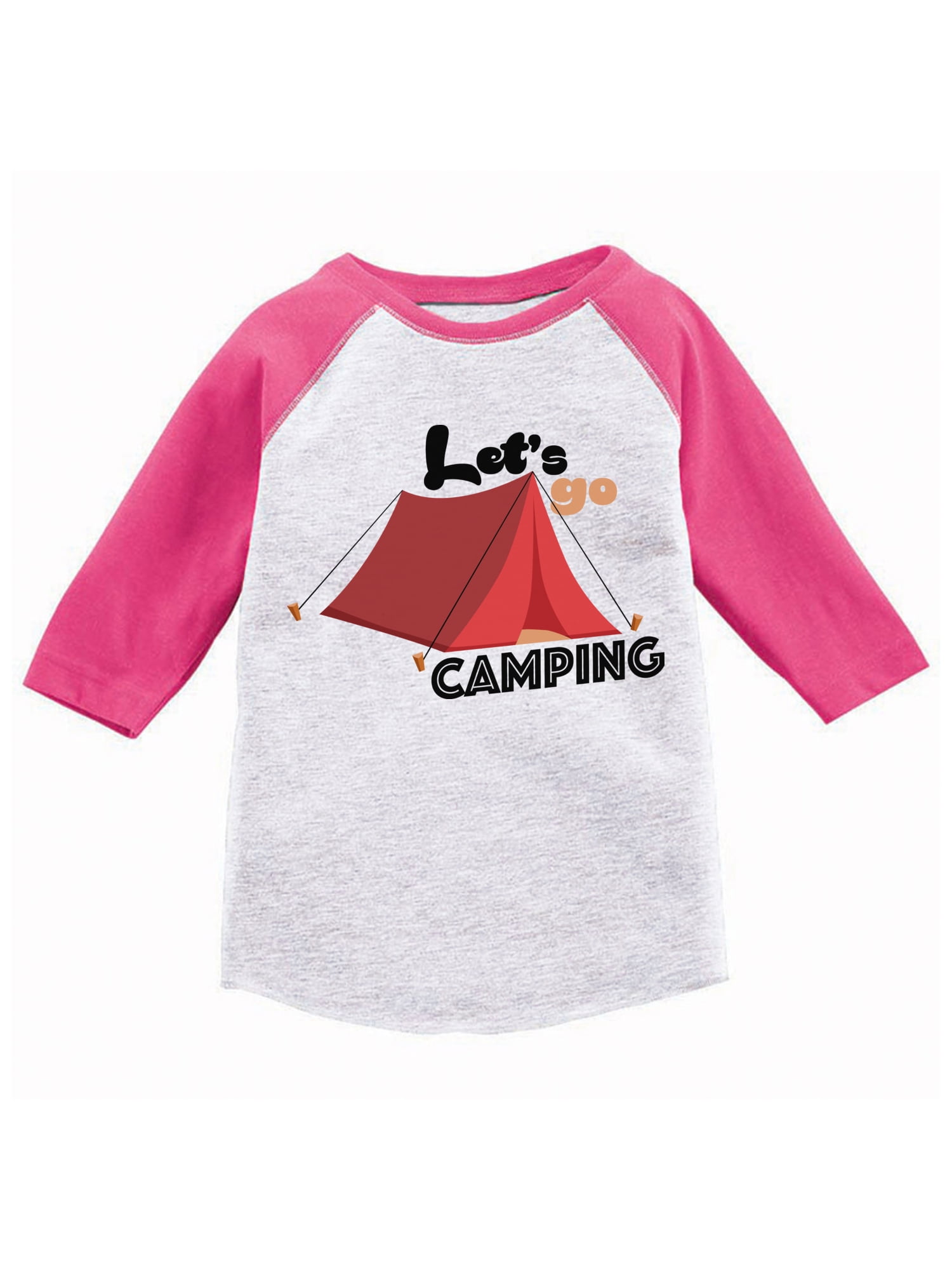 Awkward Styles Let's Go Camping Youth Raglan Funny Kids Gifts Camper ...