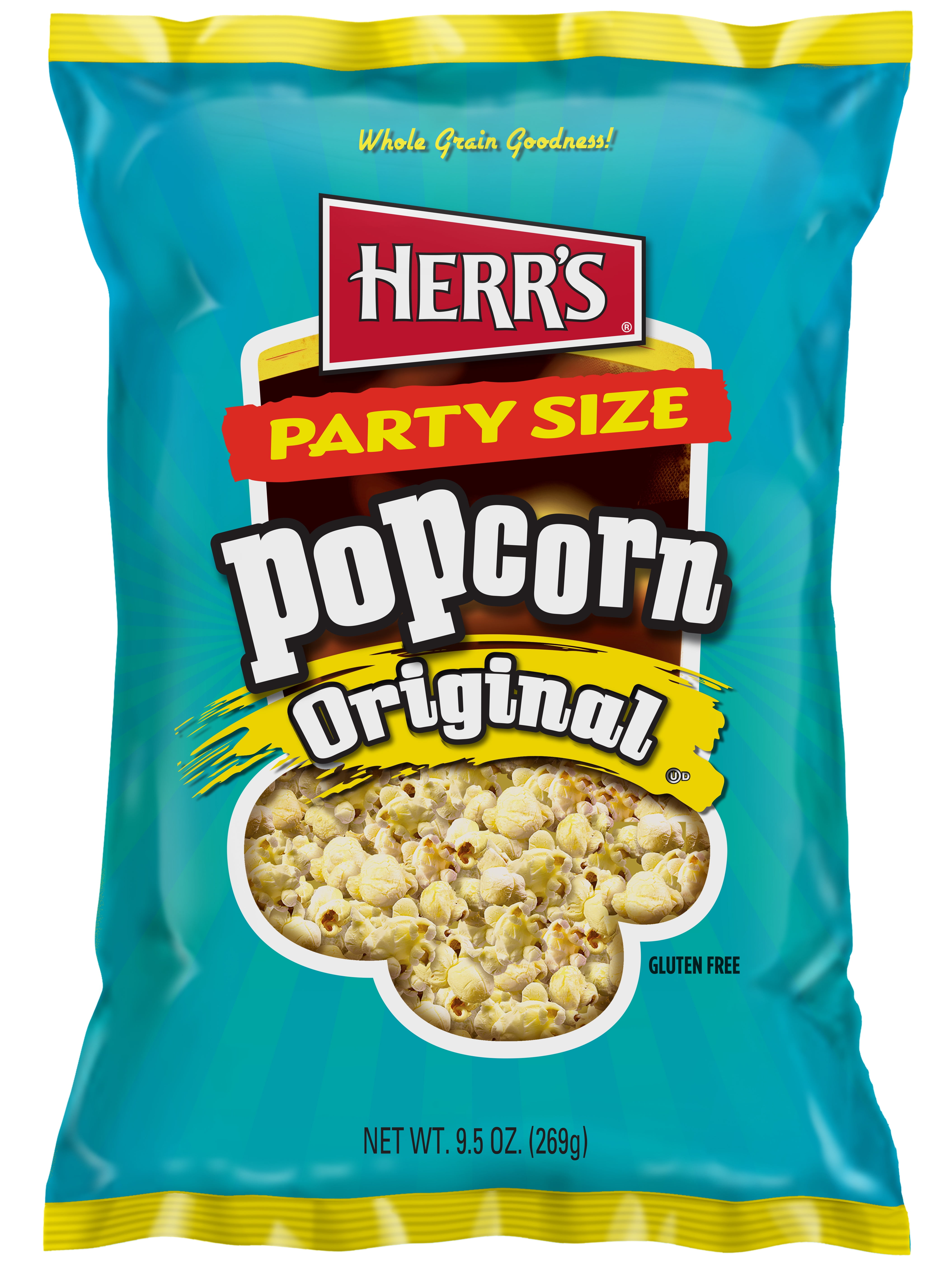 Herr's Original Party Size Popcorn 9.5oz - Walmart.com