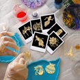 1 Set Nickel Decoration Stickers Metal Resin Filler Epoxy Resin UV ...