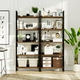 Bookshelf, 5 Tier Bookshelves, Home Office Bookcase Shelf Storage ...