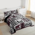 Erosebridal Rustic Pink Bedding Set King Vintage Buffalo Plaid Cabin ...