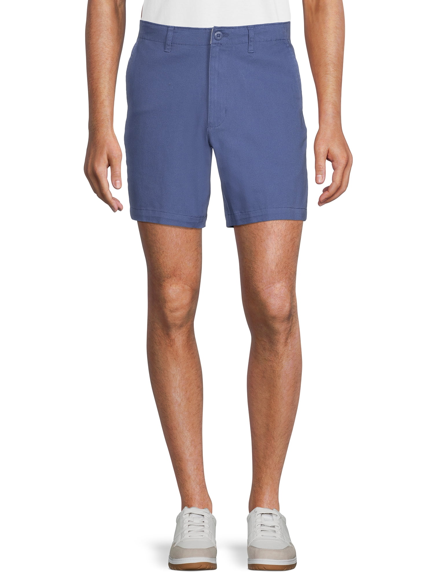 George Men's and Big Men's Flat Front Shorts, 7” Inseam, Sizes 28-54 ...