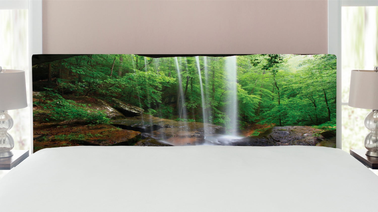 Natural Cave Headboard, Still Waterfall in the Forest in Northern ...