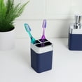 Home Basics Skylar ABS Plastic Toothbrush Holder, Navy - Walmart.com