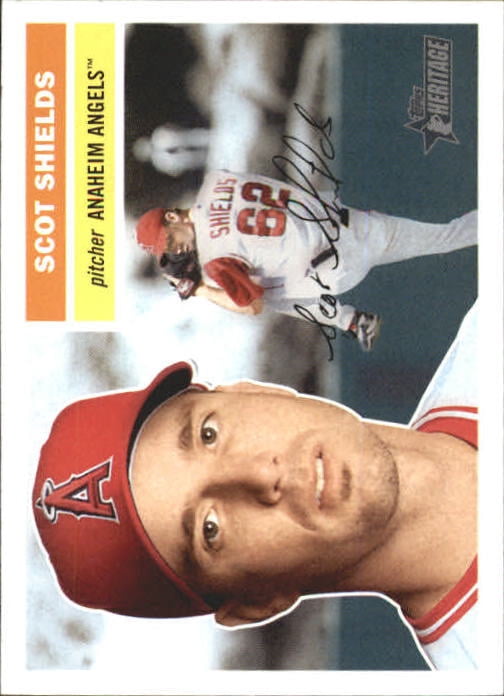 2005 Topps Heritage White Backs #65 Scot Shields MLB Baseball Trading ...
