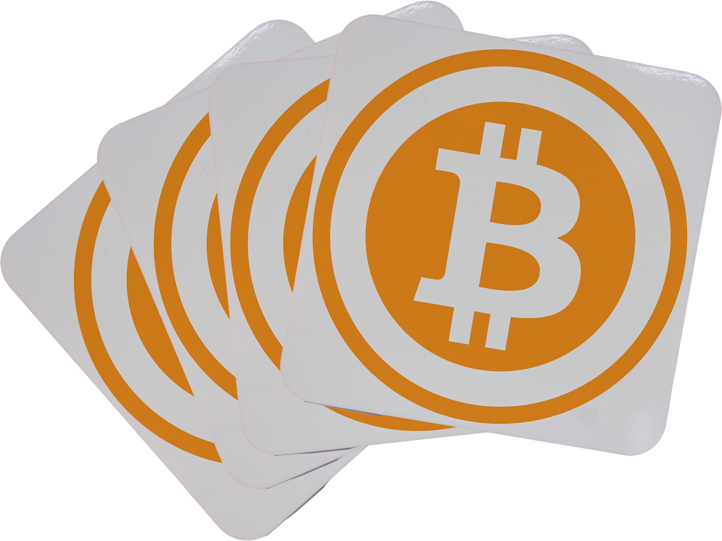 Set of Four Bitcoin Logo Cork Backed Coasters - Walmart.com