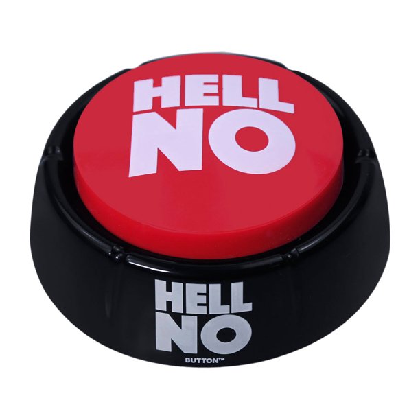 Hell No Button - Walmart.com