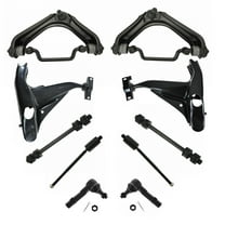12 Piece Steering Suspension Kit Control Arms Ball Joints Tie Rods Sway ...