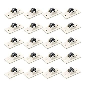 CHAO Paquete de 20 mini ruedas autoadhesivas, ruedas adhesivas pequeñas ...