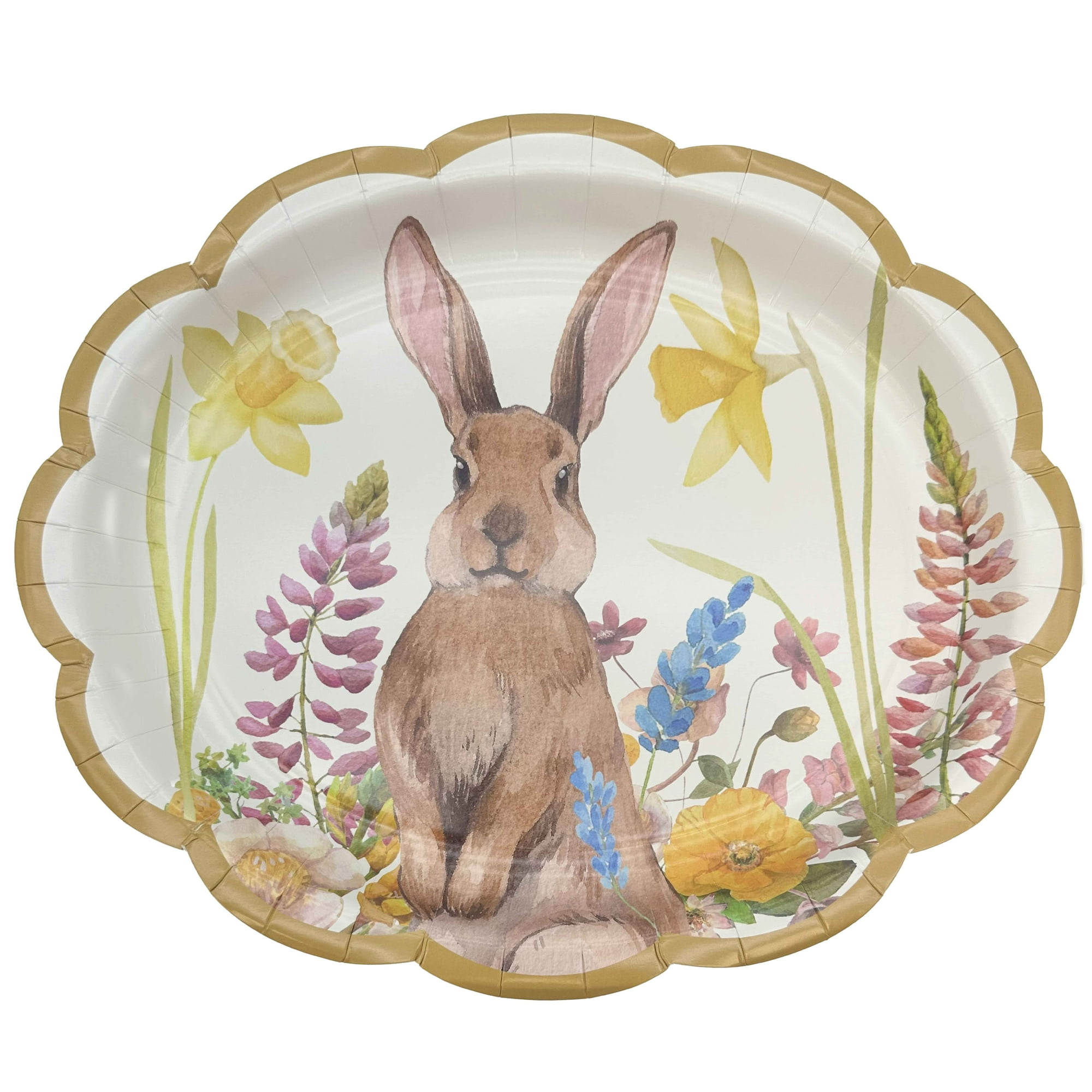 Click here for Way-To-Cel Pl Easter Sunny Bunny Oval Paper Plate... prices