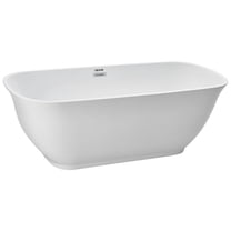 VEVOR Acrylic Freestanding Bathtub, 67 Inch Contemporary Soaking White ...