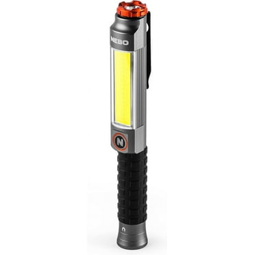 NEBO LED Mini Larry 500 Lumen Rechargeable Flashlight with COB Work ...