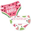 Big Dot of Happiness Sweet Watermelon - Diaper Shaped Raffle Ticket ...