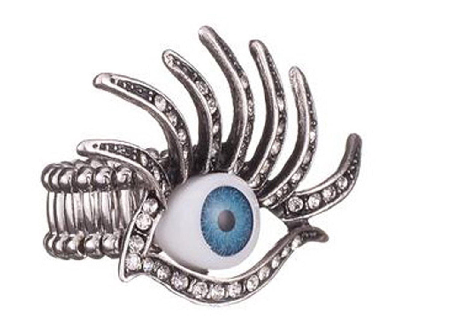 Silver Elegant Eyeball Stretch Ring by Ganz - Walmart.com