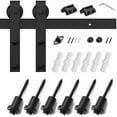 7.5FT Barn Door Hardware Kit, Sliding Barn Door Track -Smoothly and ...