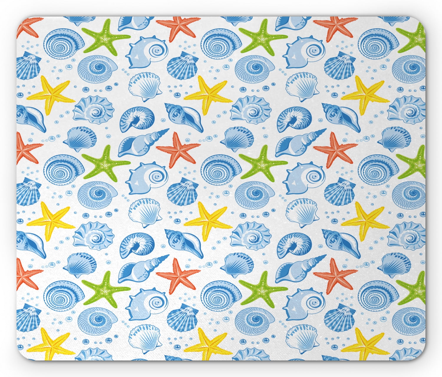 Sea Shells Mouse Pad, Starfishes Aqua Marine Inspirations Aquarium ...