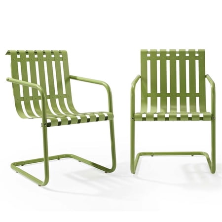 Pemberly Row Metal Patio Chair in Green (Set of 2) | Walmart Canada