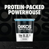 Oikos Triple Zero 18g Protein, 0g Added Sugar, Plain Greek Nonfat ...