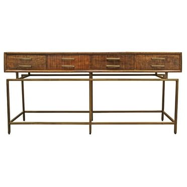 4-Door Wood Console with Tray Drawers in Brown by Pulaski Furniture ...