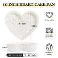 10 Inch Heart Shaped Silicone Cake Pans Set Of 3 Large Nonstick Baking ...