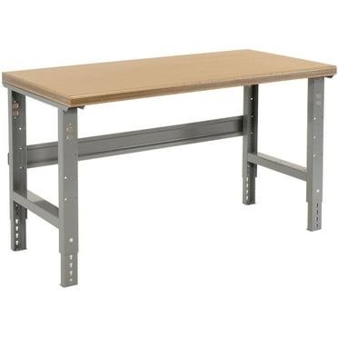 Hanover 24-In. Wide Natural Wood Motorized Work Bench with Adjustable ...