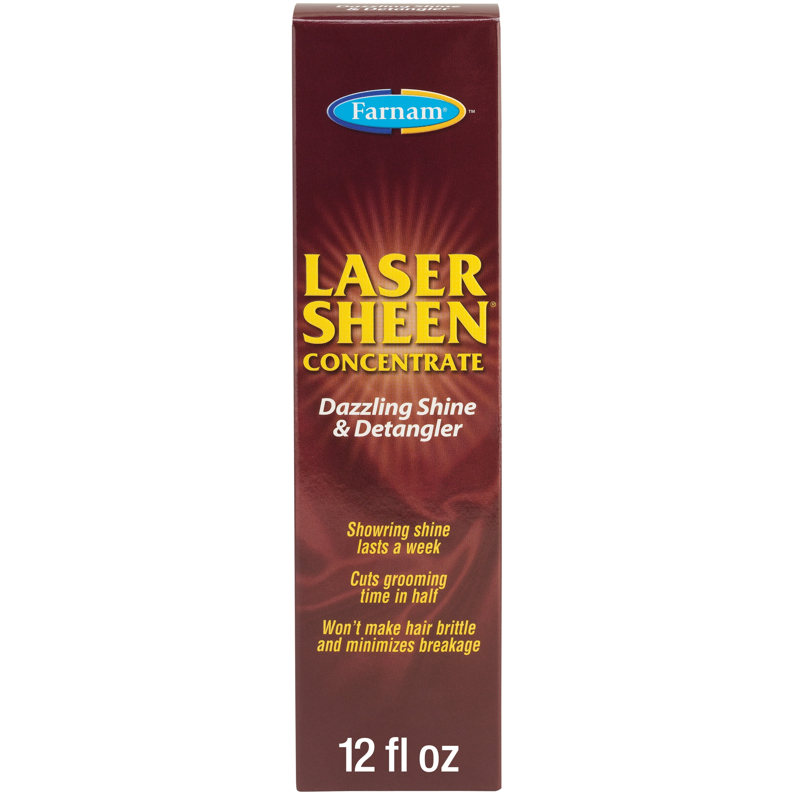 Farnam Laser Sheen Dazzling Shine & Detangler Concentrate 12 Ounces ...