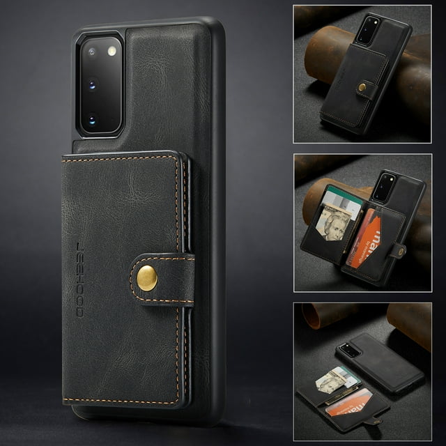 Case for Galaxy S20 Plus, Wallet Case w/Magnetic Credit Card Holder ...