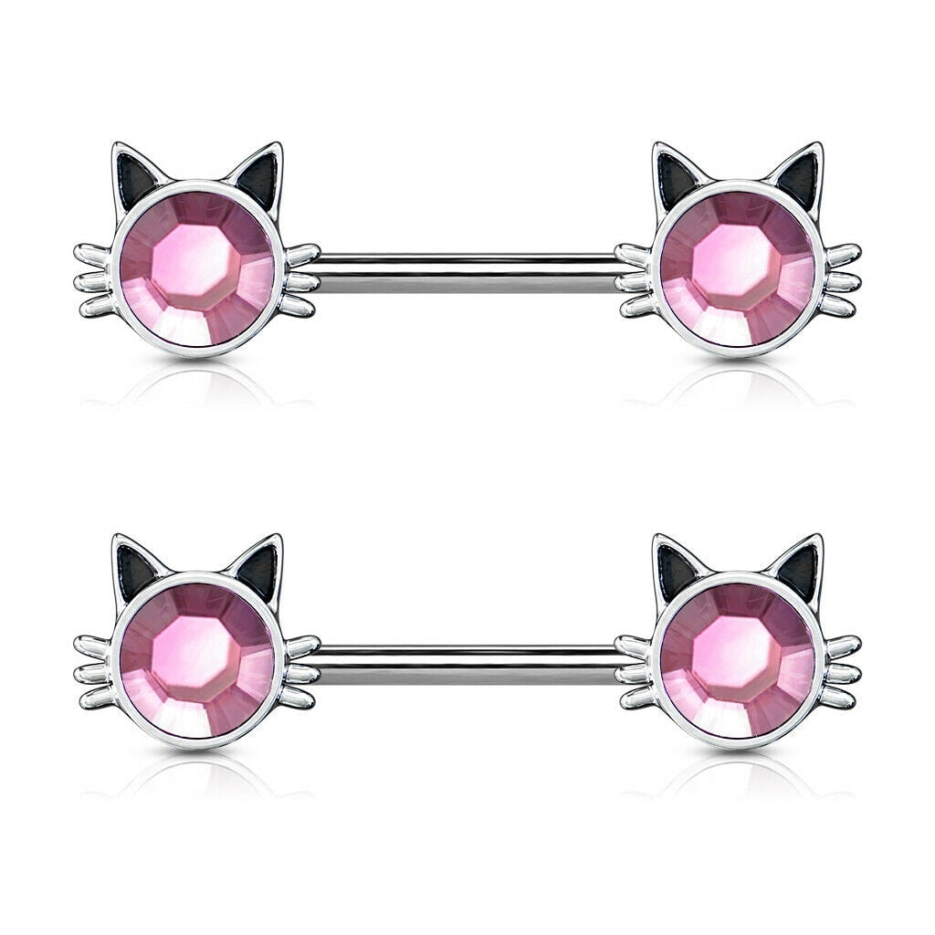 Click here for Bodyjewelryonline Pair Of Nipple Barbell Rings Cat... prices