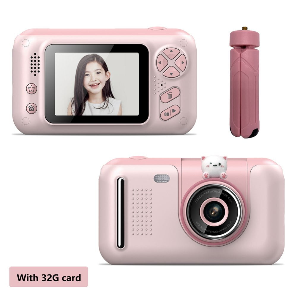 2.4" IPS Screen Kids Camera 32GB Dual Lens 24MP Digital Video Camcorder ...