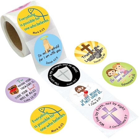 Bible Verse Stickers Christian Scripture Quotes for Church VBS 200PCS ...