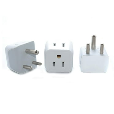 OREI Universal Power Adapter for India, Nepal, Maldives & Other ...