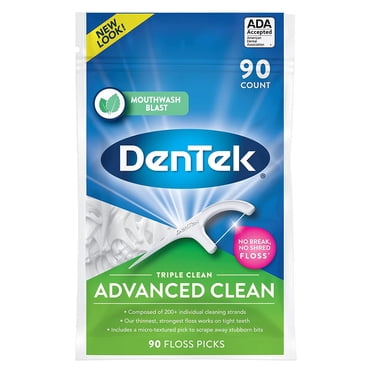 Dentek Deep Tooth Floss Picks, Complete Clean Back Teeth, Multipack, 75 ...