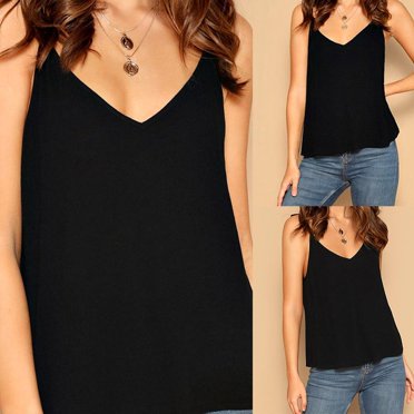 Women Sexy Lace Halter V-neck Backless Vest Tops - Walmart.com