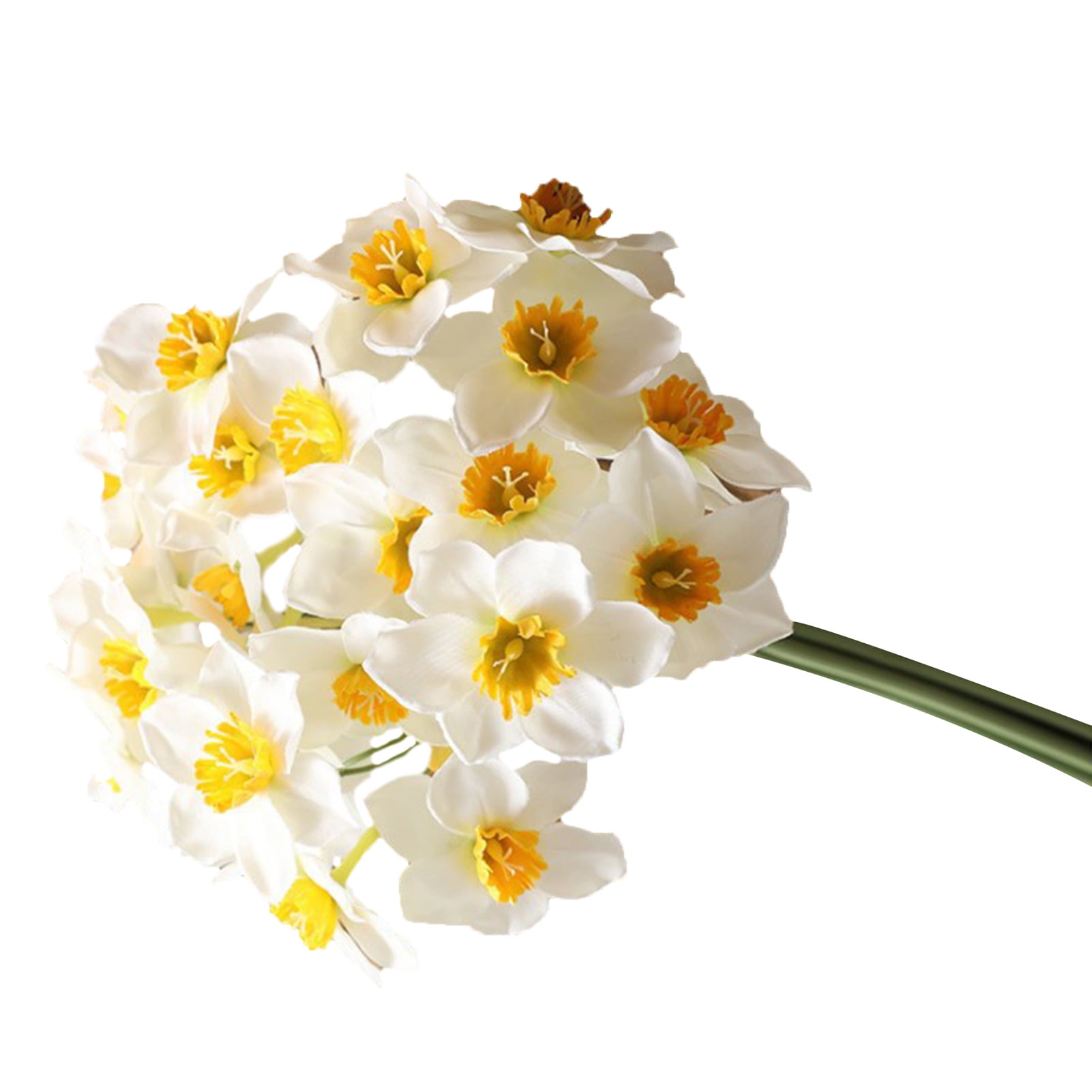 Artificial Daffodils Flowers, Silk Narcissus Fake Daffodils Flower ...