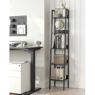 5-Tier Metal Storage Rack, Shelving Unit with X Side Frames, Dense Mesh ...